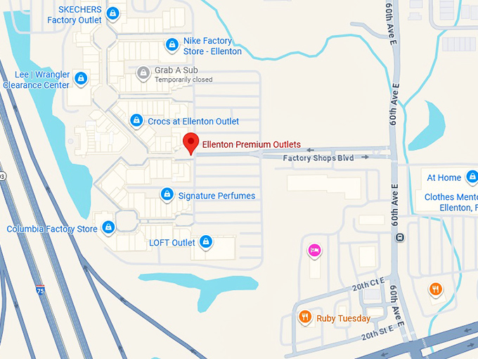 16. ellenton premium outlets map