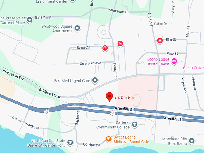 16. el's drive in map