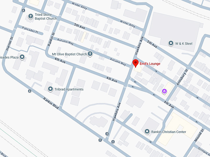 16. emil's lounge map