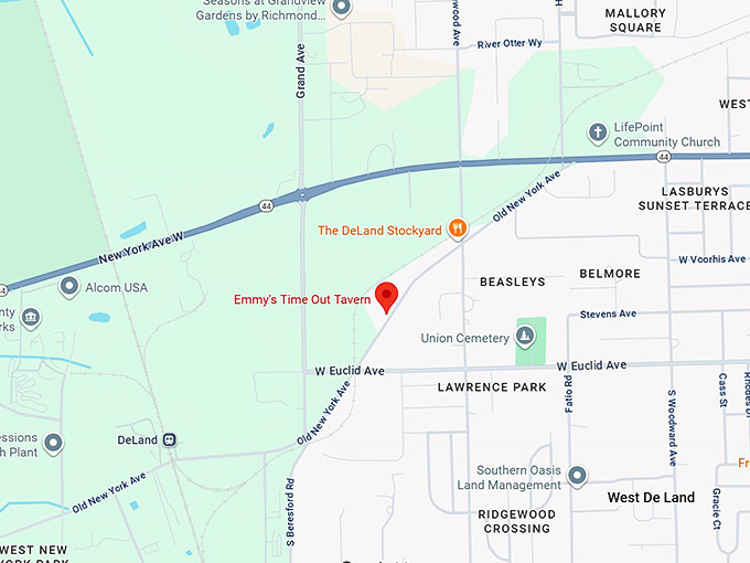 16. emmy's time out tavern map