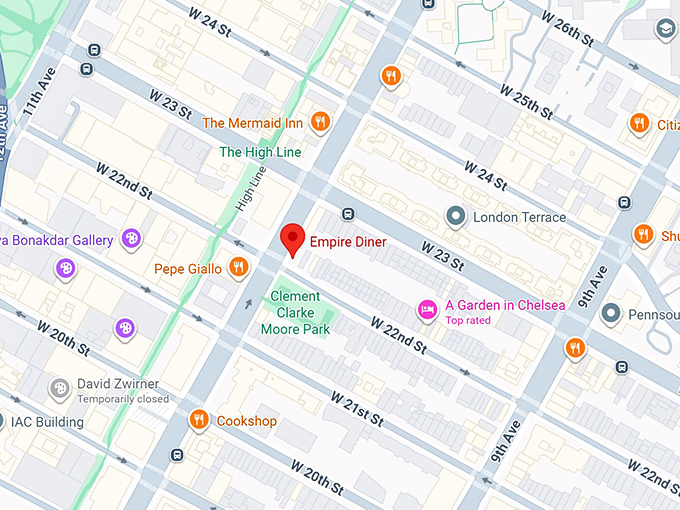 16. empire diner map