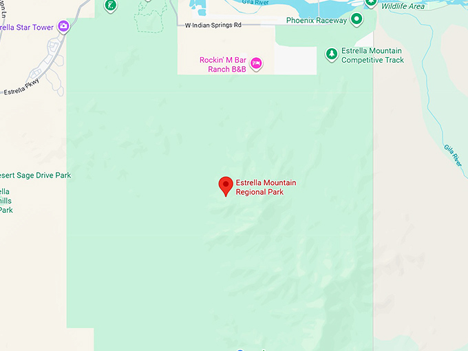 16. estrella mountain regional park map