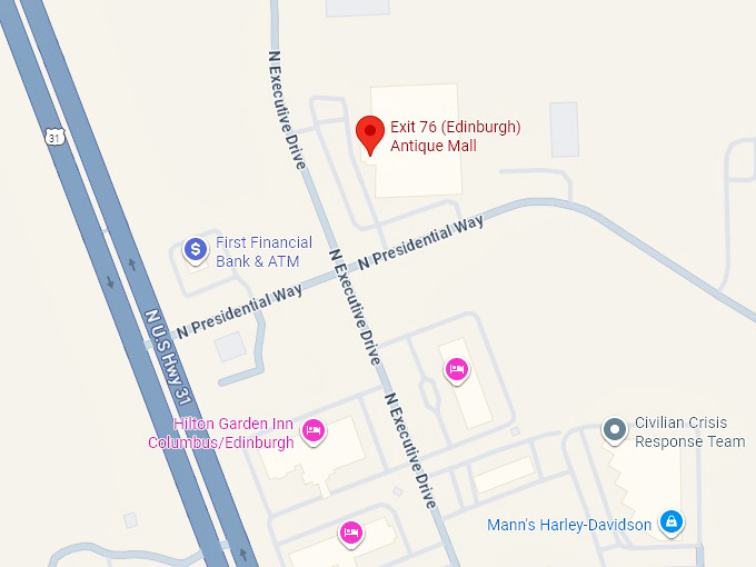 16. exit 76 (edinburgh) antique mall map