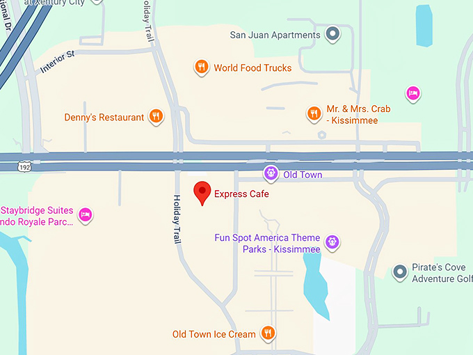 16. express cafe map