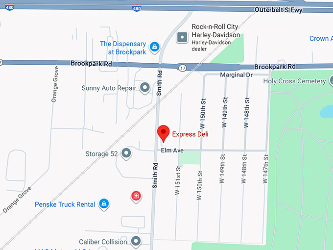 16. express deli map