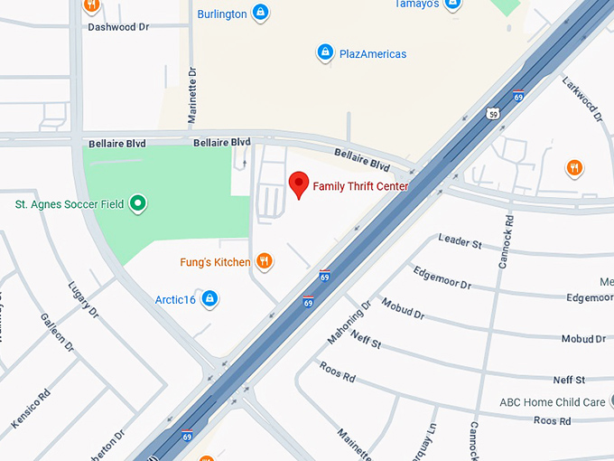 16. family thrift center map