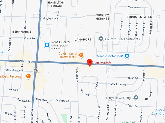 16. family thrift map