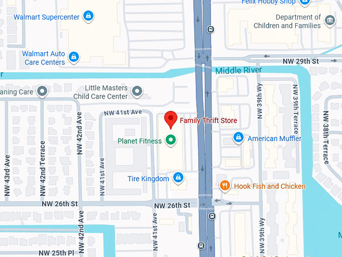 16. family thrift store map