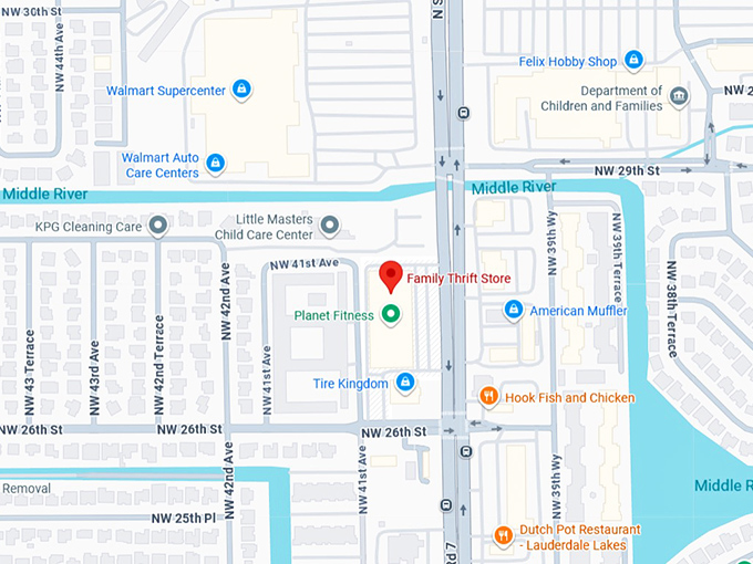 16. family thrift store map