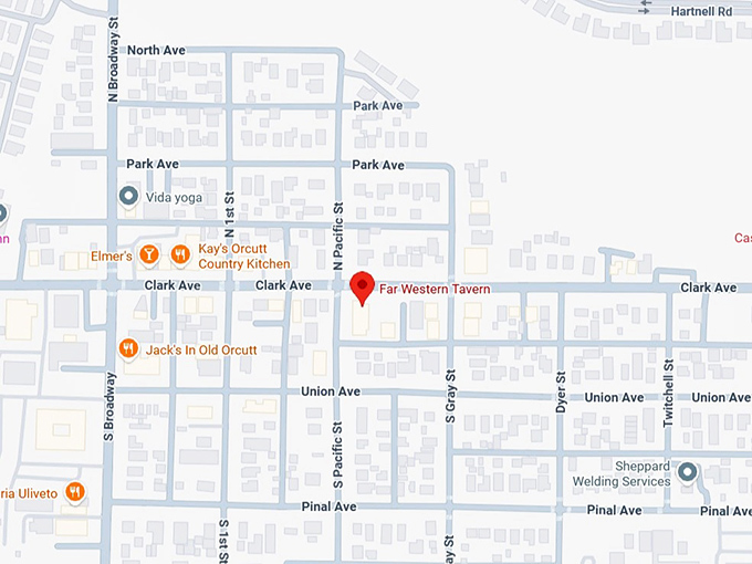 16. far western tavern map