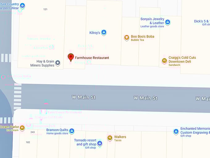 16. farmhouse restaurant map