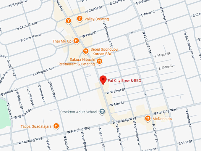 16. fat city brew & bbq map