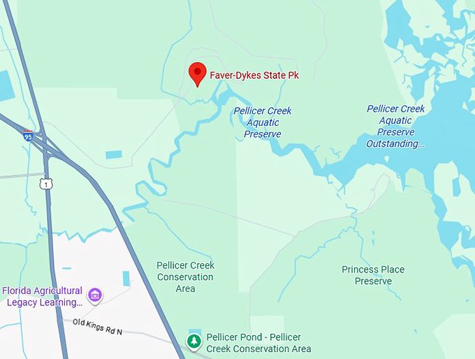 16. faver dykes state park map