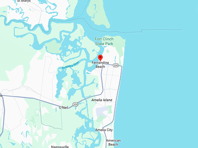 16. fernandina beach fl map