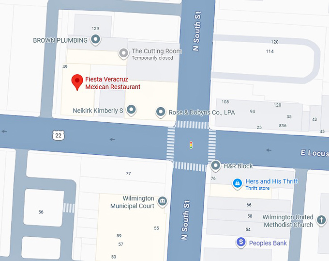 16. fiesta veracruz mexican restaurant map