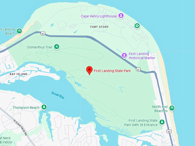 16. first landing state park map