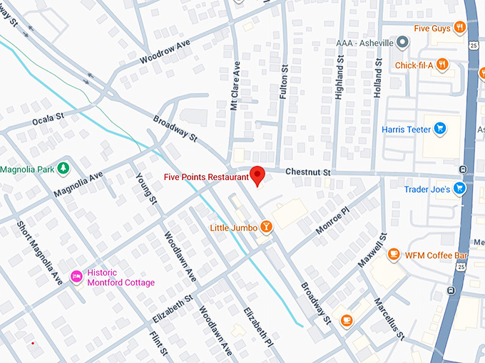 16. five points restaurant map