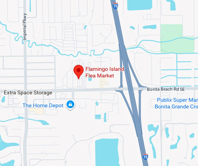 16. flamingo island flea market map
