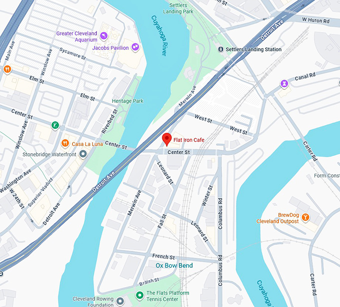 16. flat iron cafe map