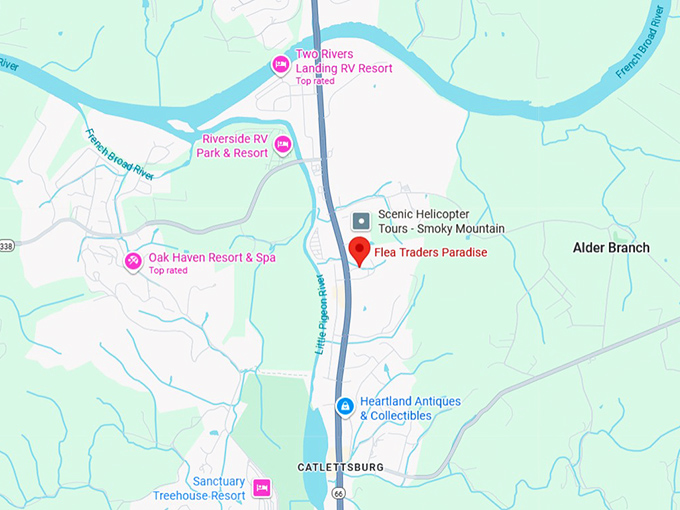 16. flea traders paradise map