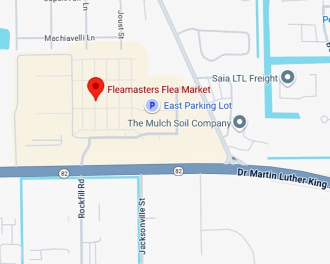 16. fleamasters flea market map