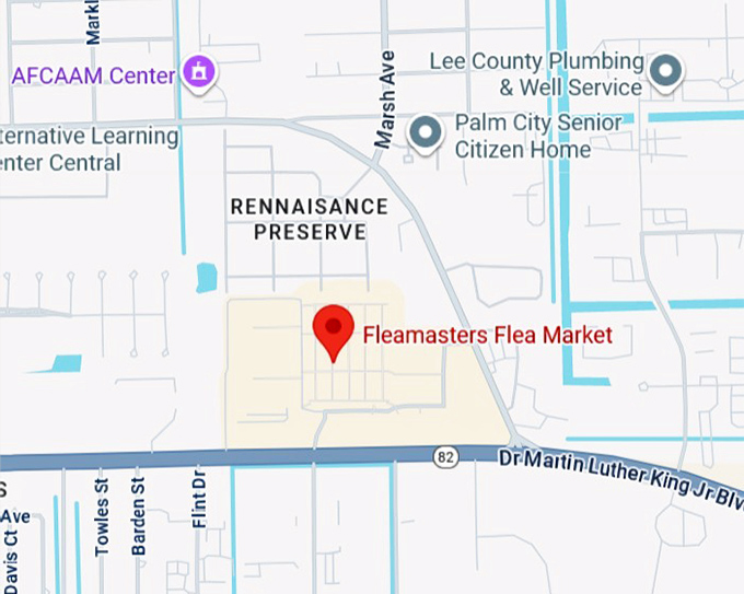 16. fleamasters fleamarket map