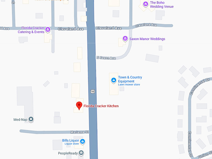 16. florida cracker kitchen map