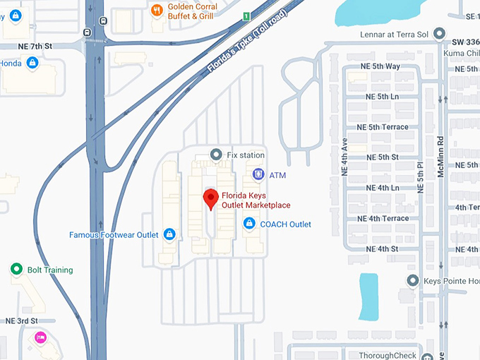 16. florida keys outlet marketplace map