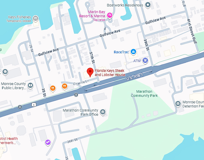 16. florida keys steak and lobster house map