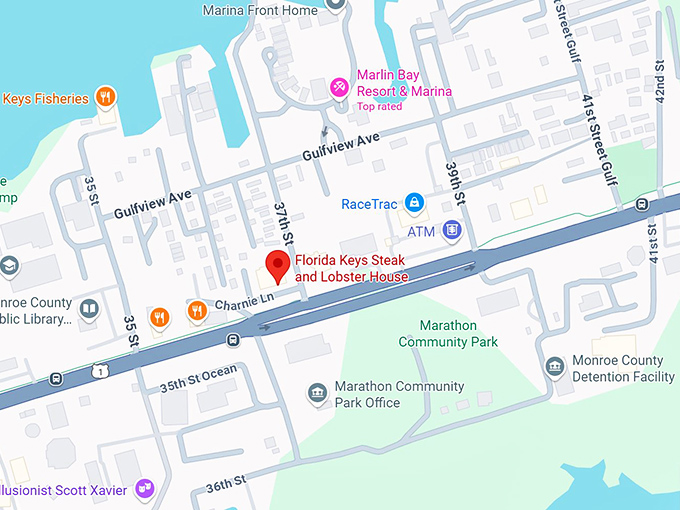 16. florida keys steak and lobster house map