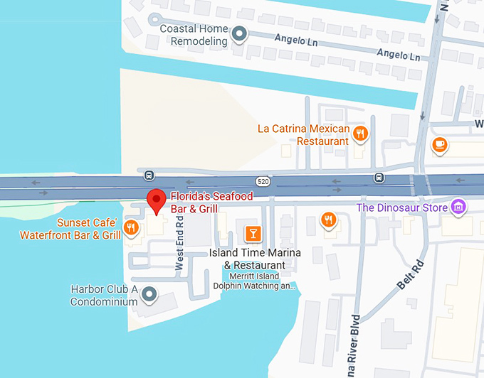 16. florida's seafood bar & grill map