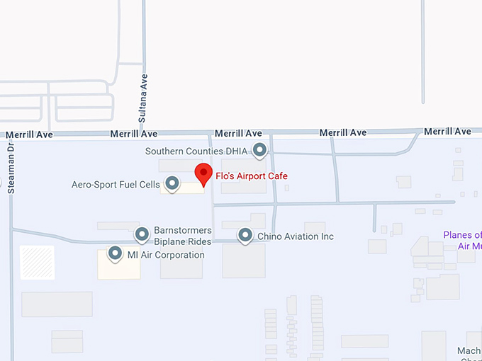 16. flo's airport cafe map