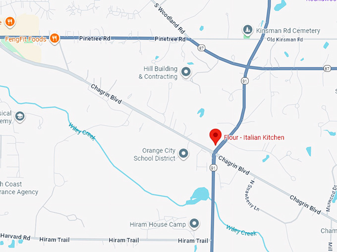 16. flour italian kitchen map