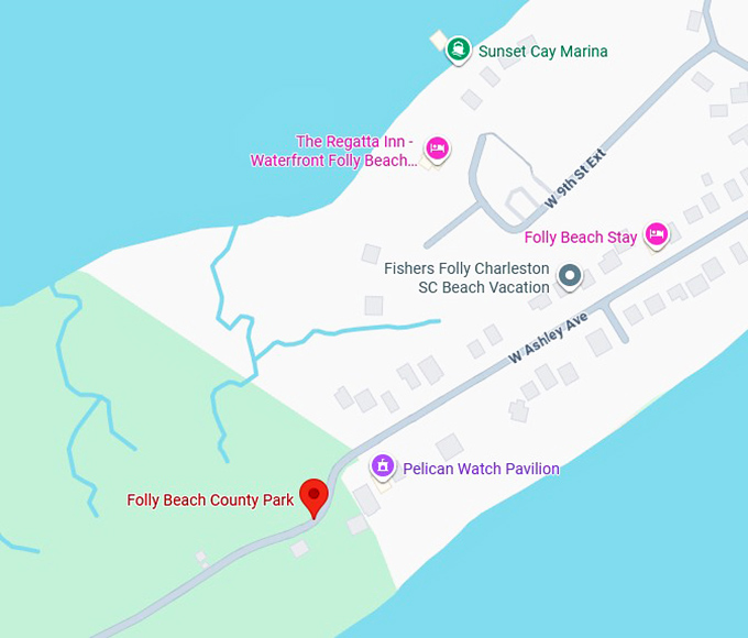 16. folly beach county park map
