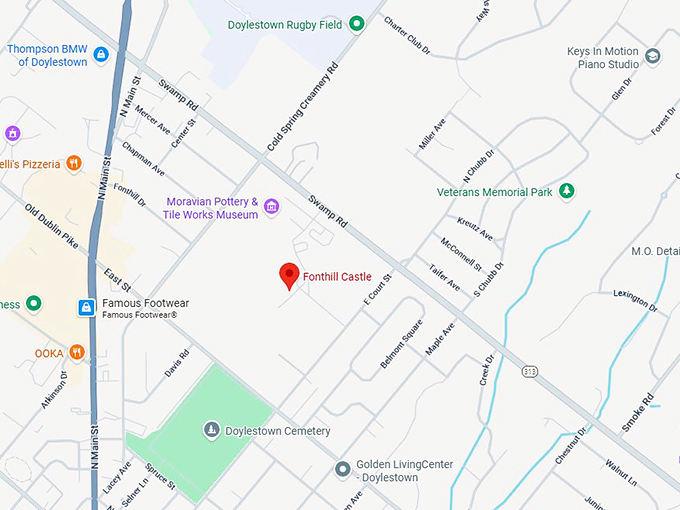 16. fonthill castle map