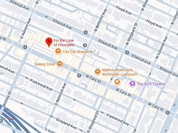 16. for the love of chocolate map