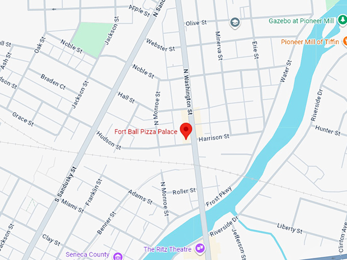 16. fort ball pizza map