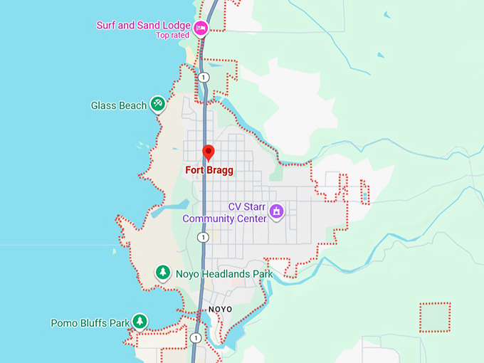 16. fort bragg map