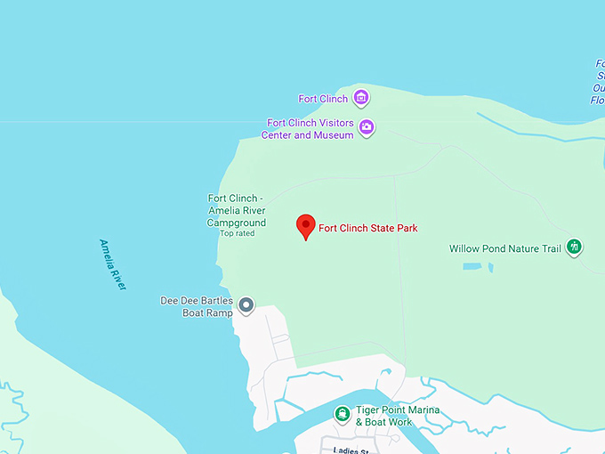 16. fort clinch state park map