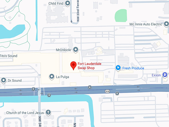 16. fort lauderdale swap shop map