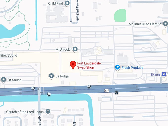 16. fort lauderdale swap shop map