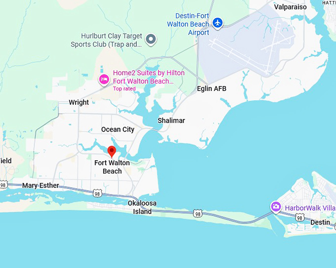 16. fort walton beach map