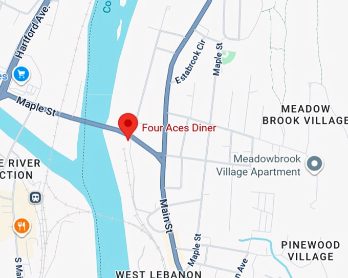 16. four aces diner map