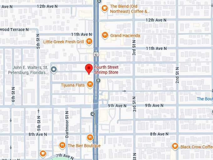 16. fourth street shrimp store map