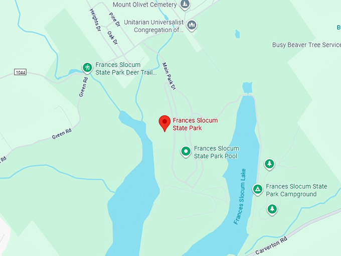 16. frances slocum state park map