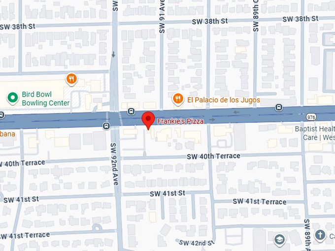 16. frankie's pizza map