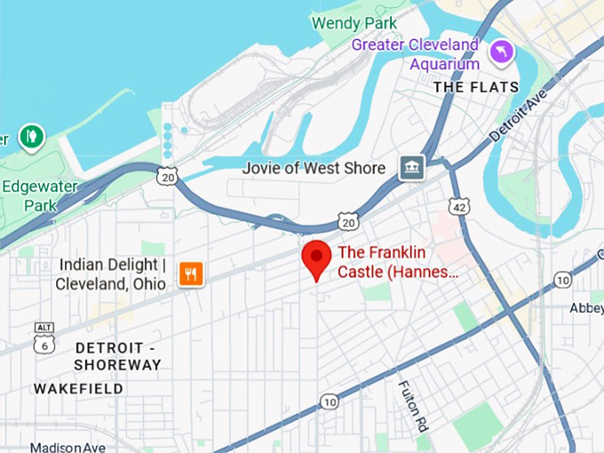 16. franklin castle map