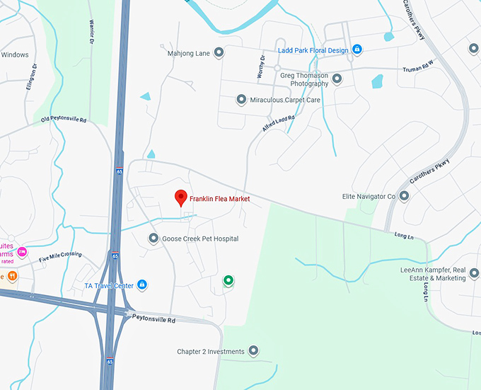 16. franklin flea market map
