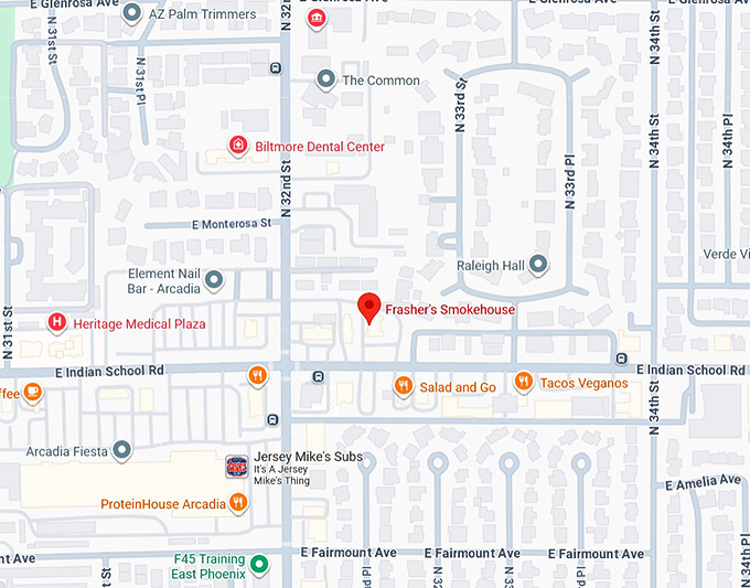 16. frasher's smokehouse map