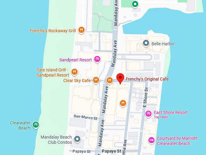 16. frenchy's original cafe map